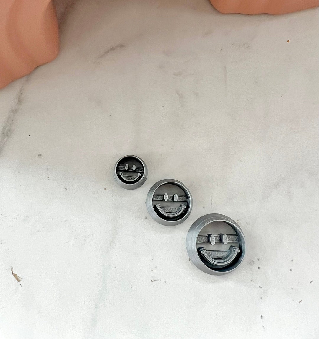 Smiley Face Cutter With Micro Option, Cutters, Clay Cutters, Face ...