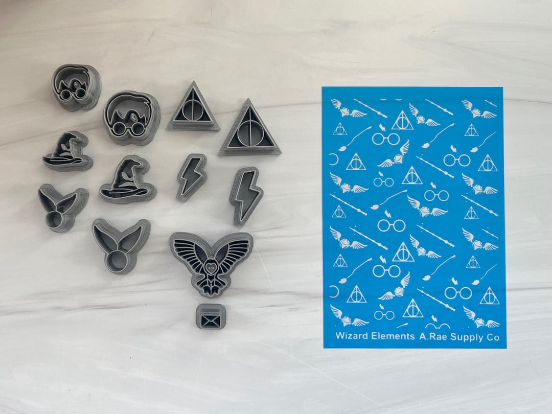 Wizard Elements Cutter Bundle - Silk Screen Optional, Wizard Clay ...