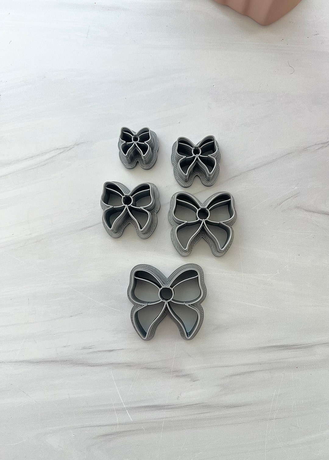 Bow Cutter, Christmas Bow Clay Cutter, Winter Bow Cutter, Birthday Bow ...