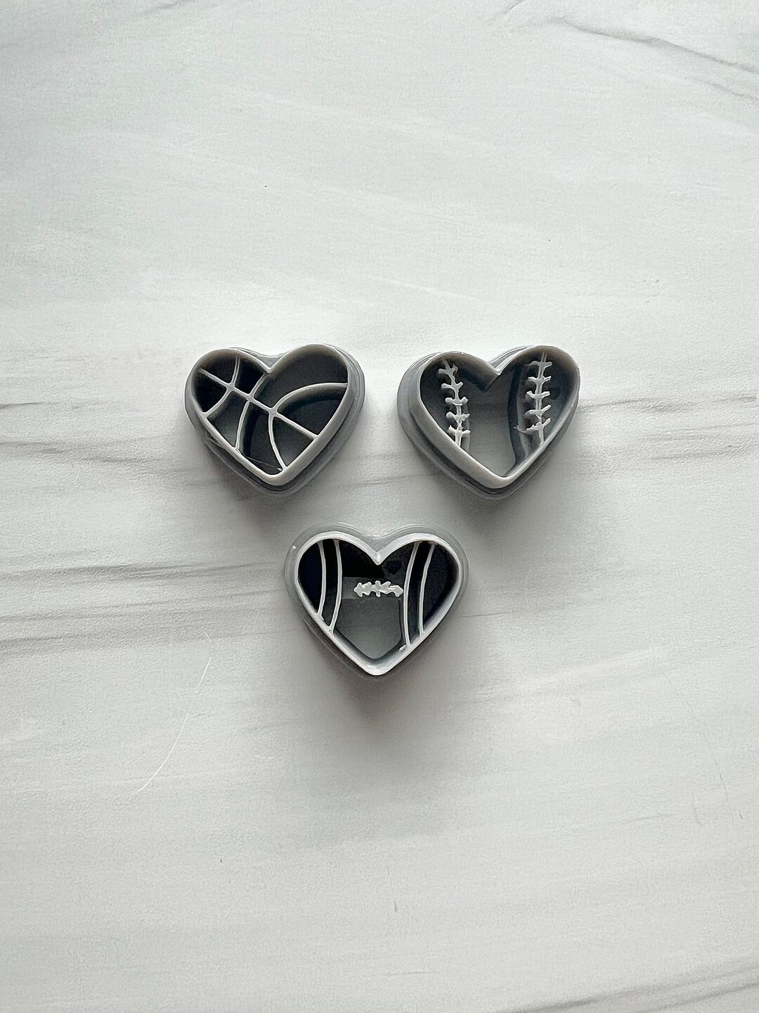 Sports Heart Cutter Set, Sport Cutters, Baseball Cutters, Basketball ...