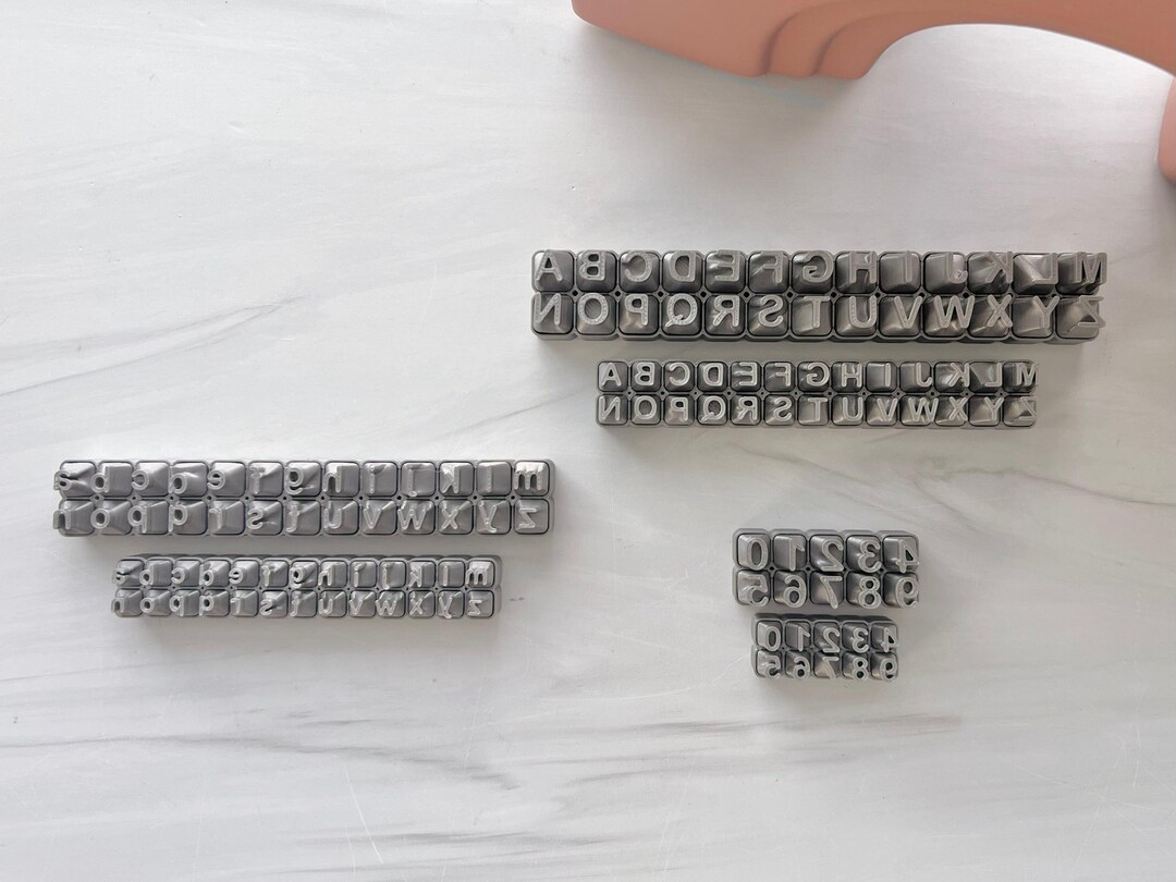 Alphabet & Numerical Stamps for Polymer Clay, Polymer Clay Stamps and ...