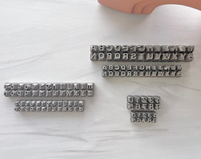 Alphabet & Numerical Stamps for Polymer Clay, Polymer Clay Stamps and ...
