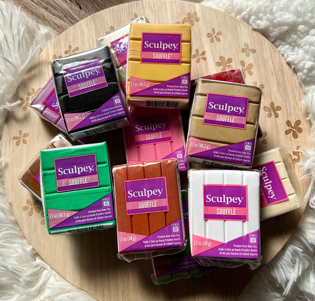 Sculpey Soufflé Clay 1.7 Oz, Clay Products, Clay for Earrings, Polymer ...