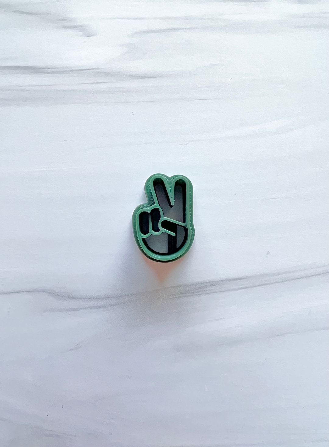 Peace Hand Sign Clay Cutter, Finger V Hand Sign Clay Cutter, Peace Clay ...
