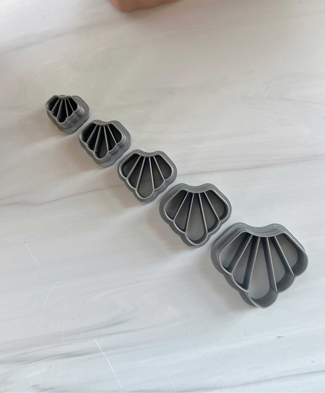 Scallop Fan Cutter, Cutters, Boho Cutters, Boho Clay Cutters, Scallop ...