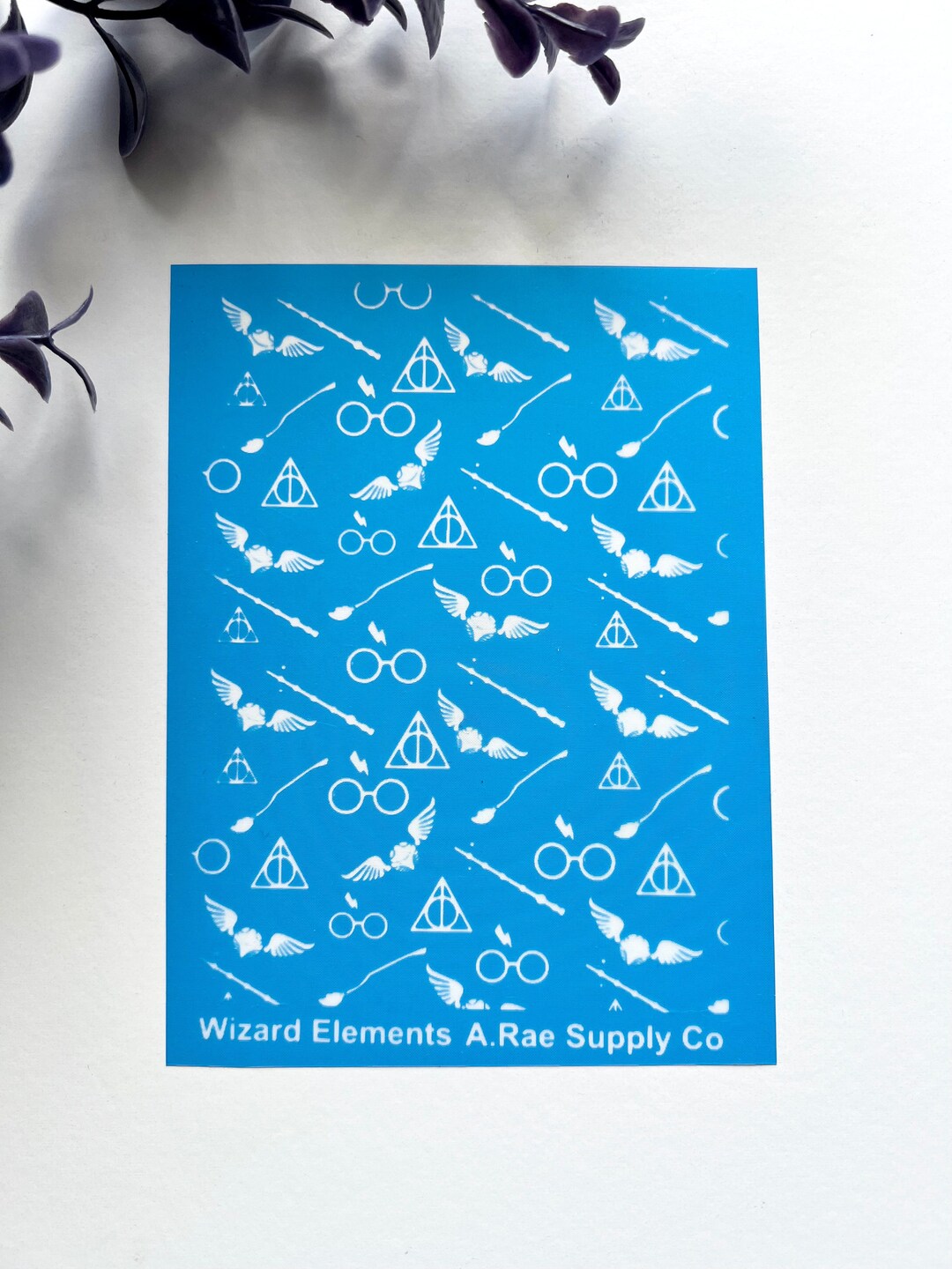 Wizard Elements Silkscreen, Magical Wizard Stencil, Wizard Stencil for ...