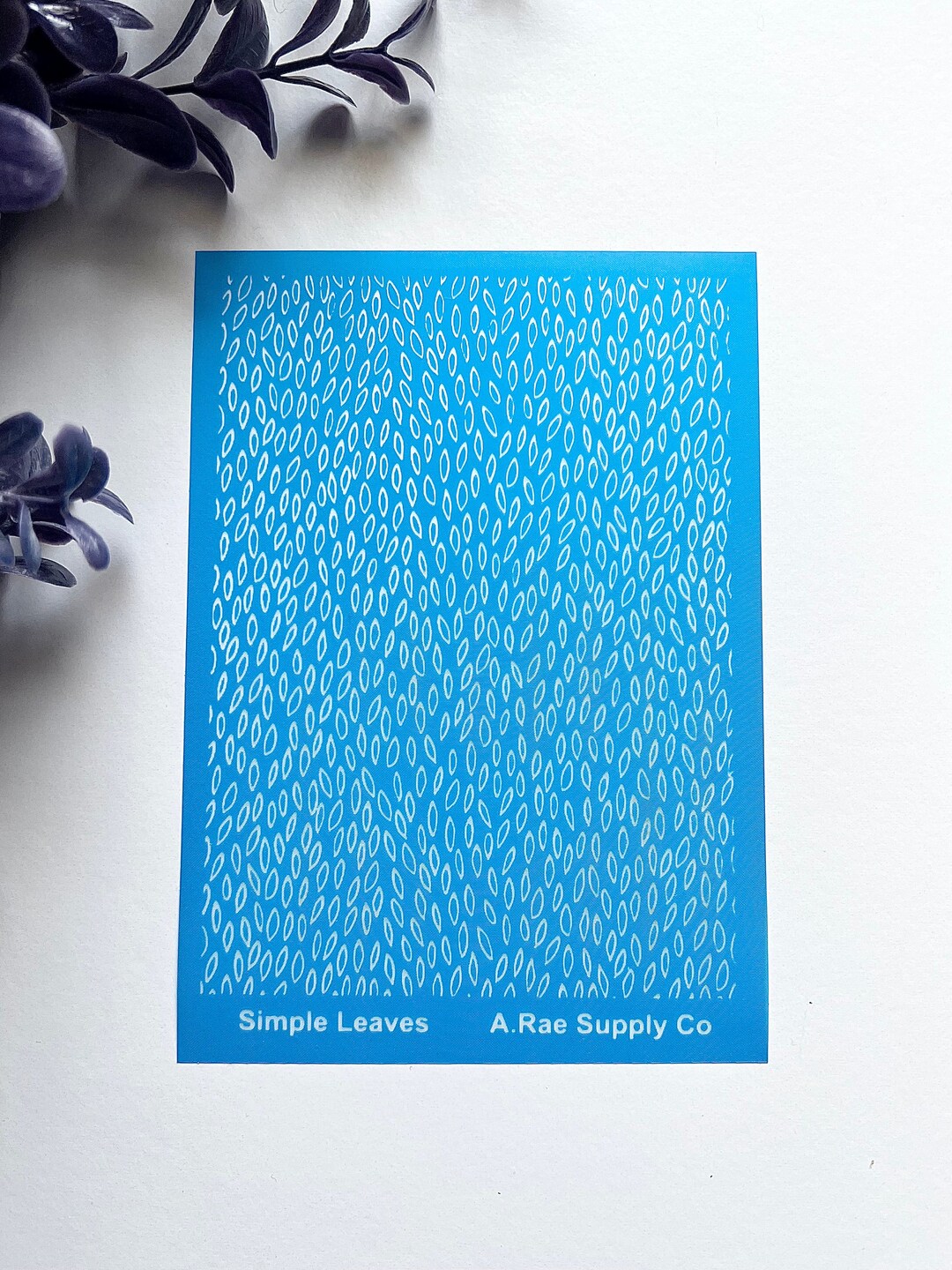 Simple Leaves Silk Screen, Silk Screen for Polymer Clay, Polymer Clay ...