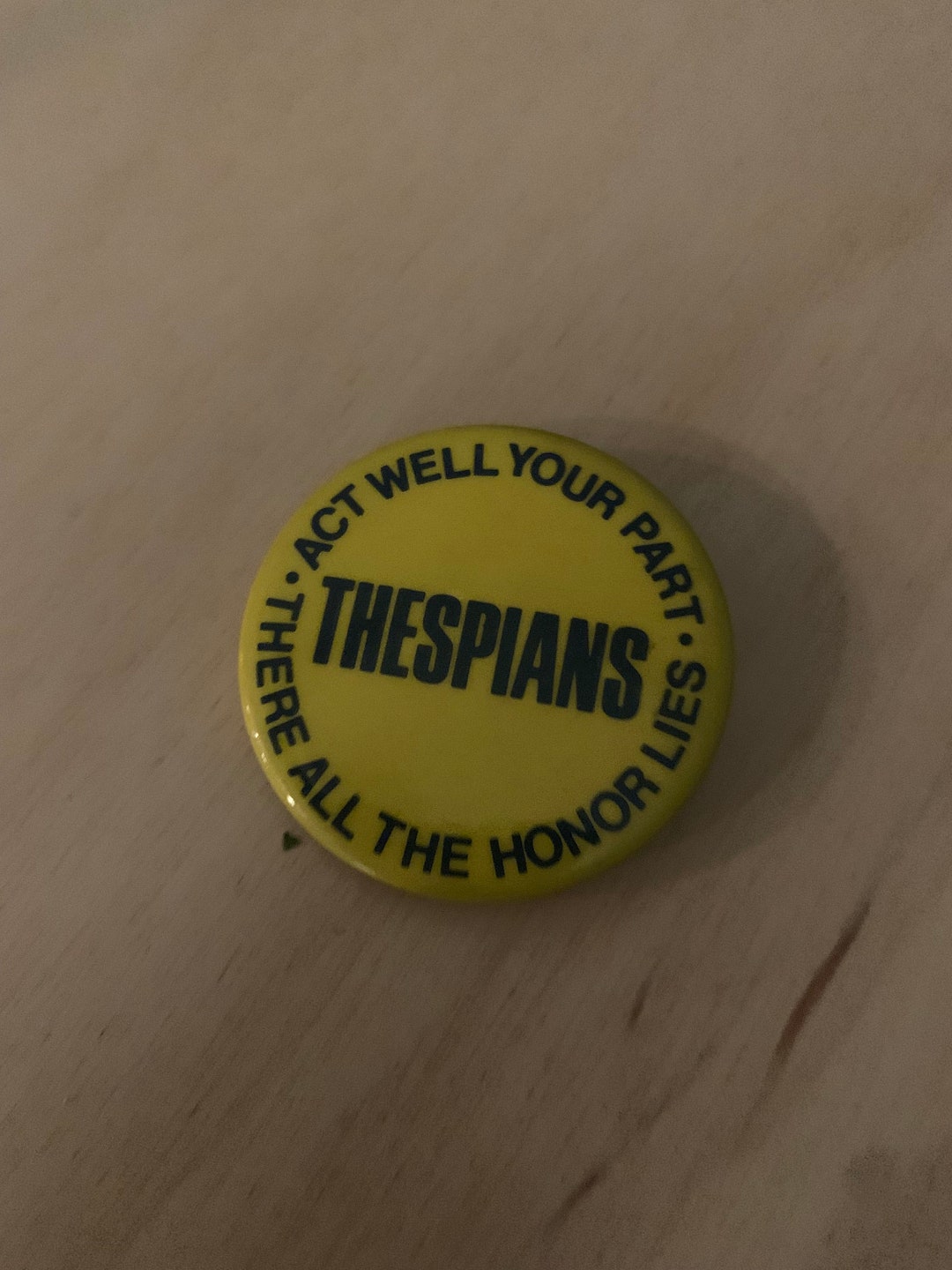 Vintage Thespian Conference Pin Badge - Etsy