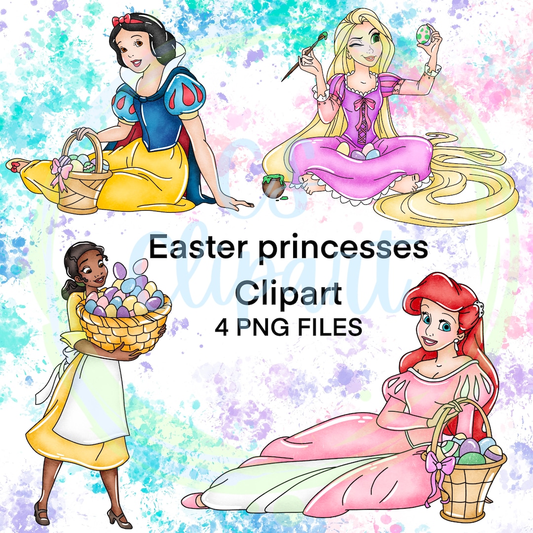 Easter Clipart,princess Clipart,digital,clipart,sublimation Design ...