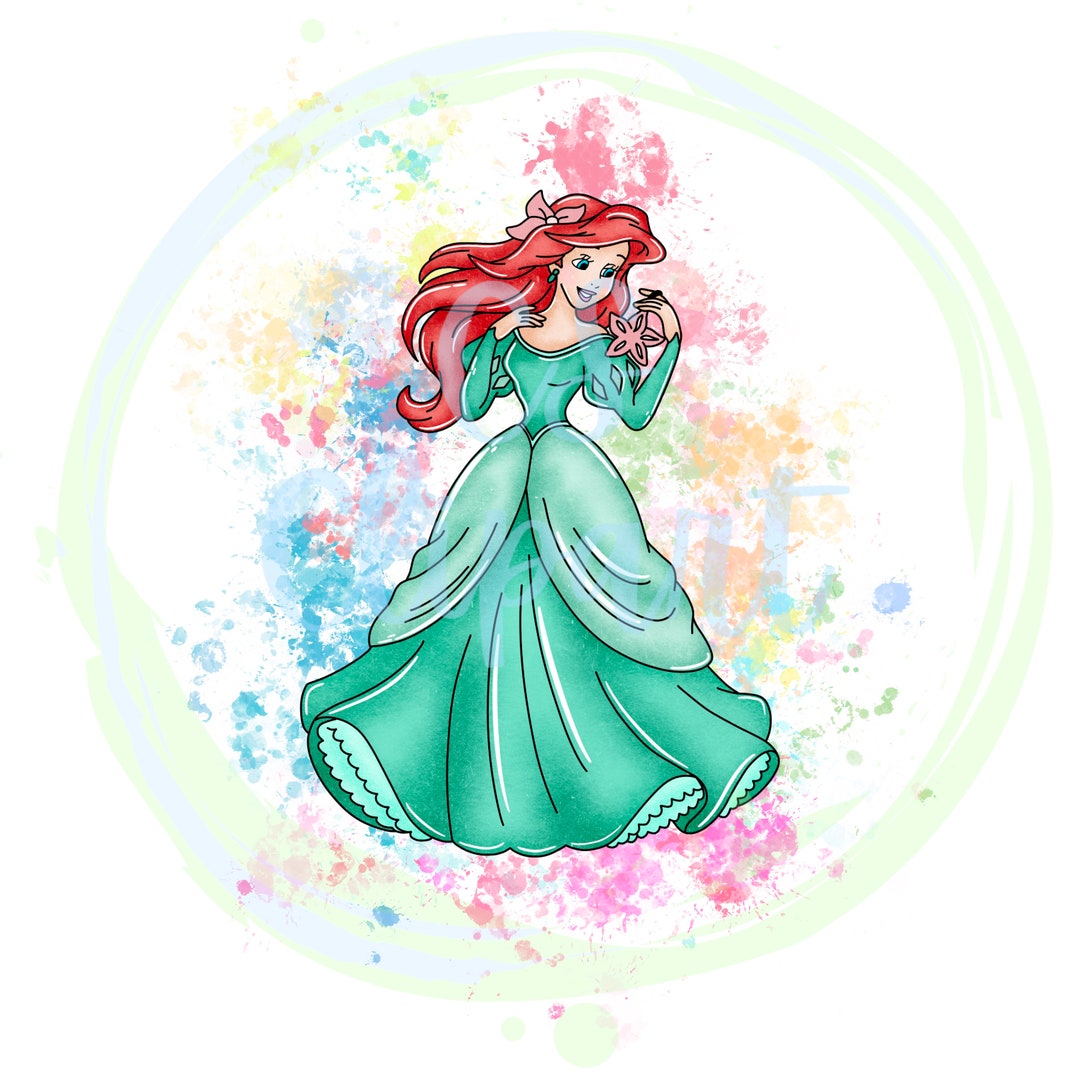 Princess Sublimation,princess Png,digital,clipart,sublimation Design ...