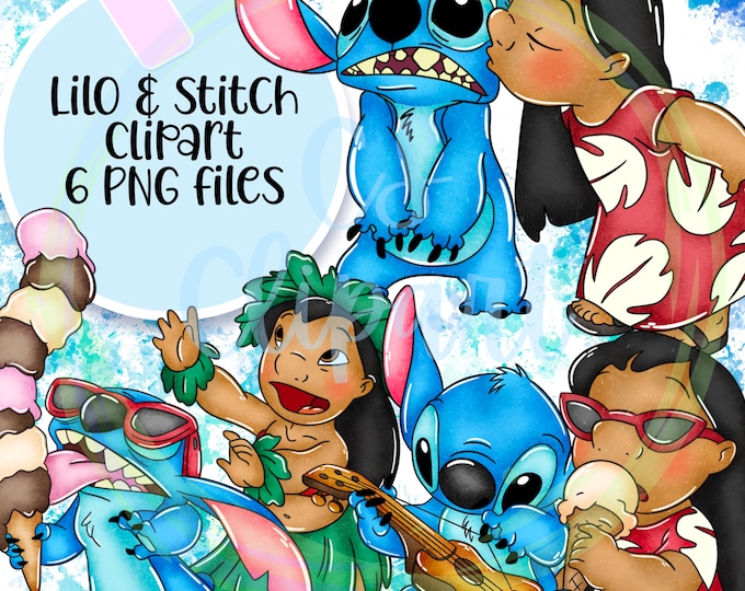 Lilo e Stitch Verão Hula Cute Clipart PNG Arquivos DOWNLOAD DIGITAL ...
