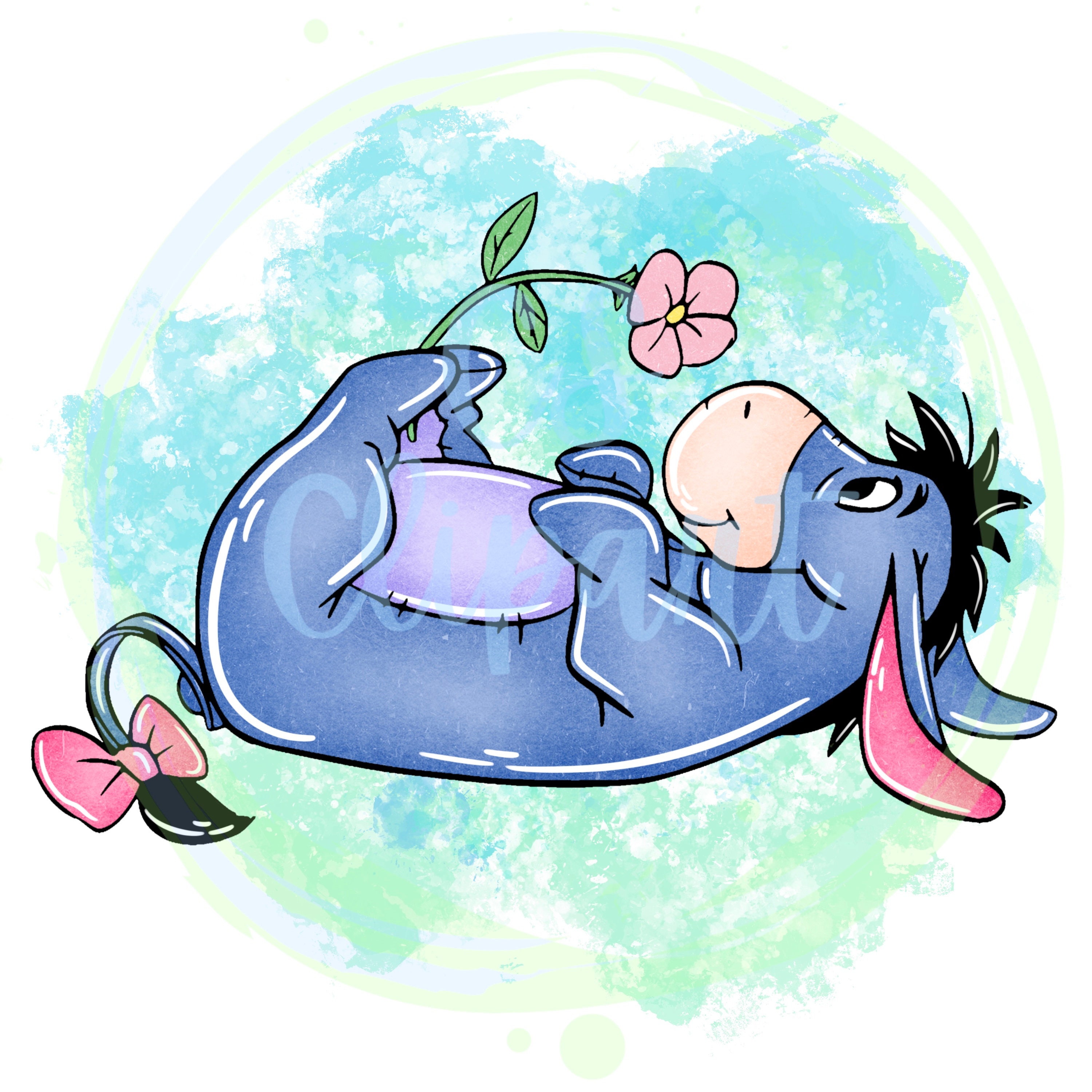 Eeyore Clipart,eeyore Png,digital,clipart,sublimation Design,download ...