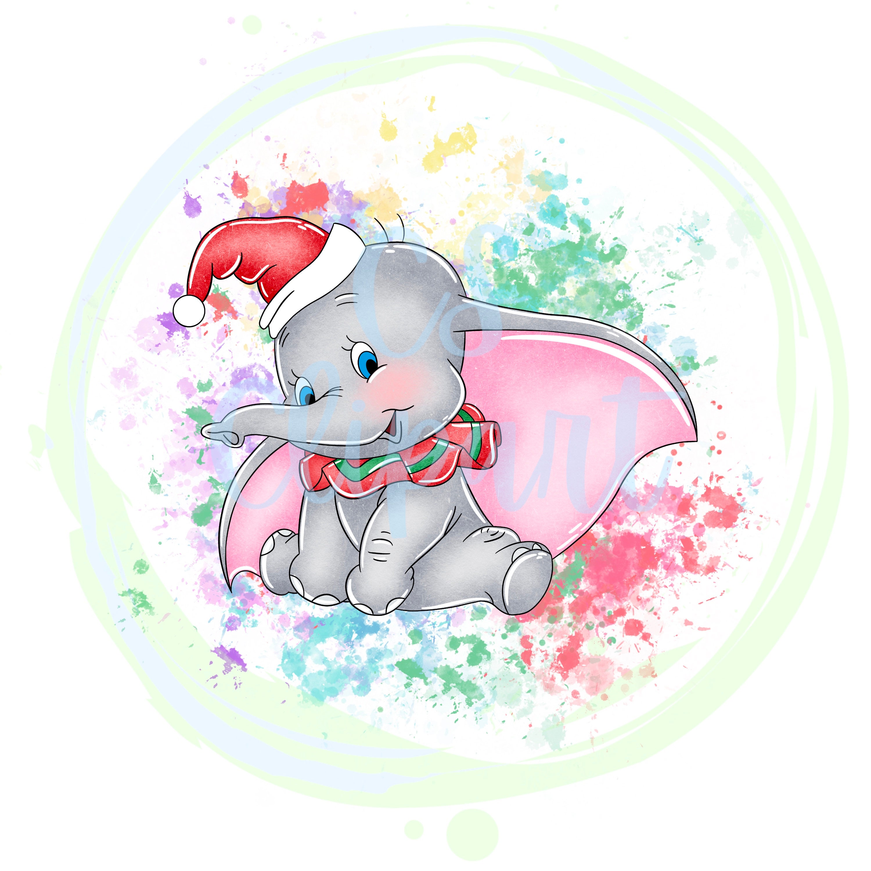 Dumbo Clipartdumbo Pngdigitalclipartsublimation - Etsy