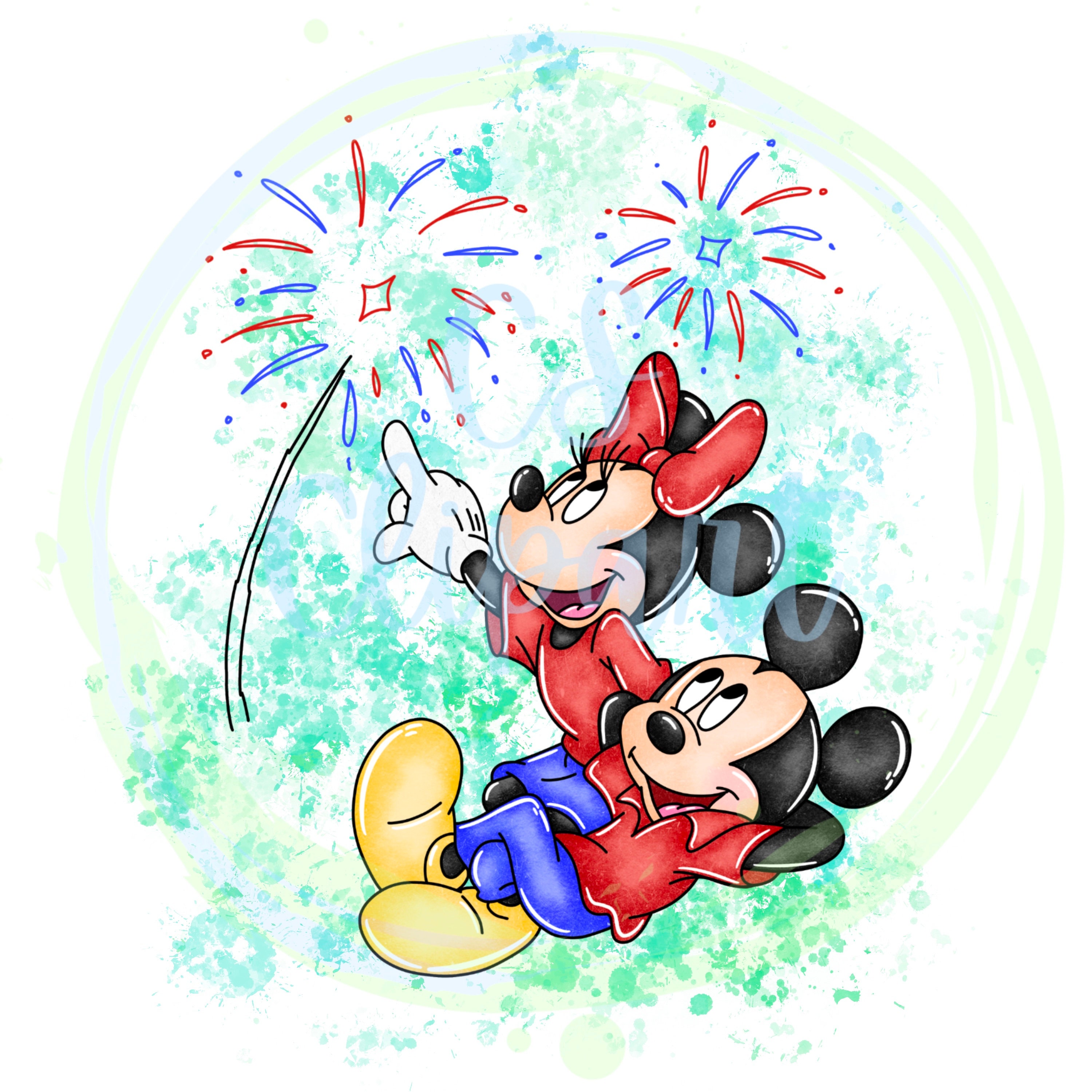 Patriotic Mickey Mouse Clip Art
