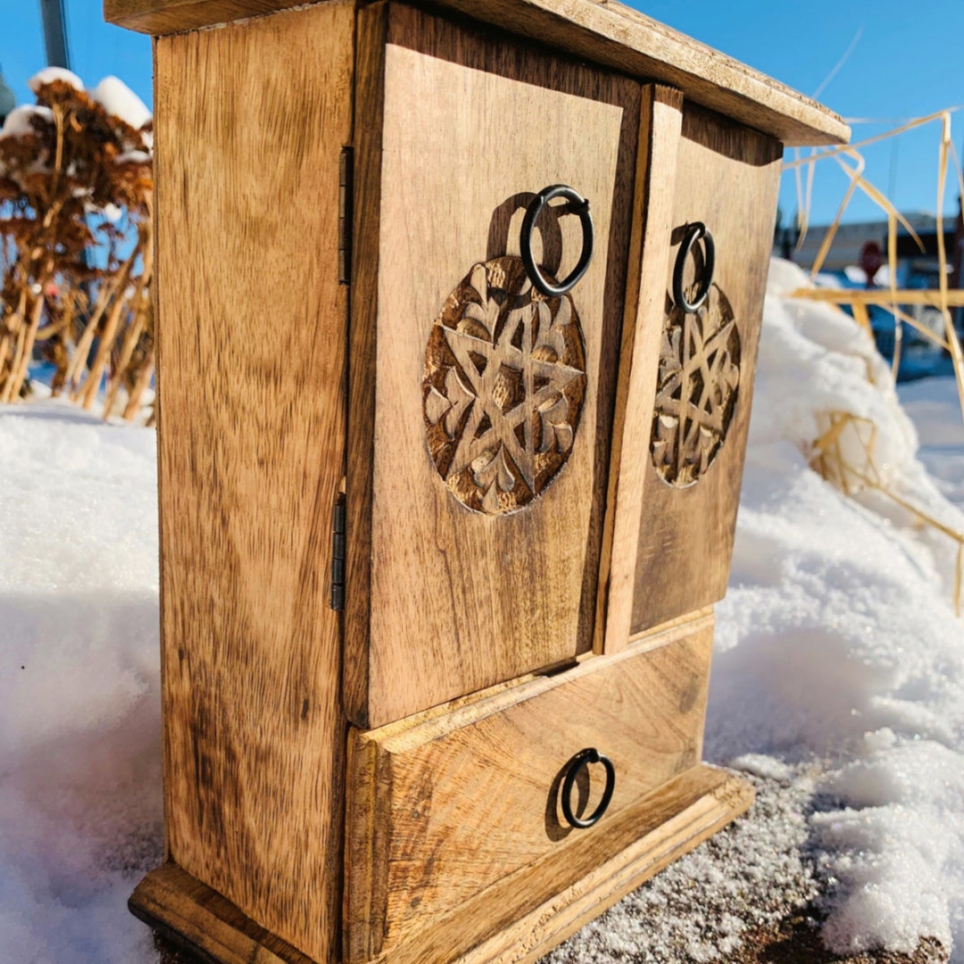 Witch Apothecary Cabinets, Yule Gifts, Winter Solstice Gift - Etsy
