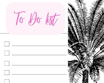 Printable Houseplant Theme To-do List, To-do List, Printable Chore List ...