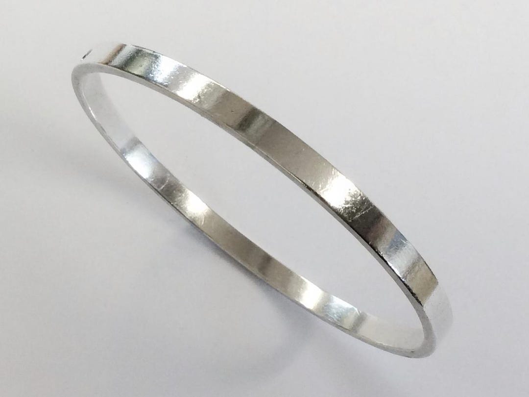 Solid Sterling Silver Bangle With Edinburgh Hallmarks 1999 23.2g - Etsy