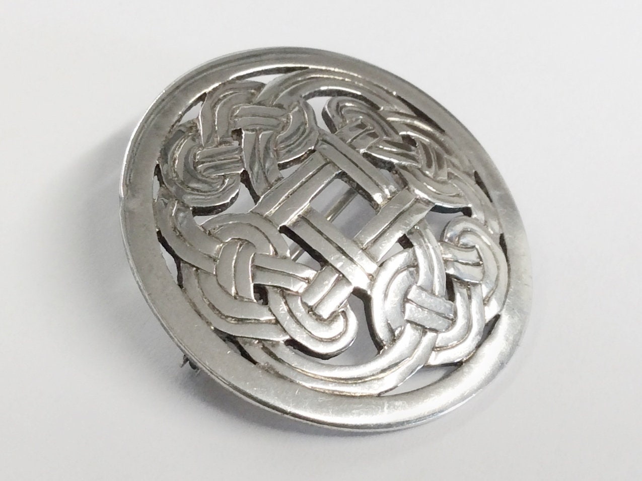 Vintage Ortak Orkney Sterling Silver Scottish Brooch Pin by Malcolm ...