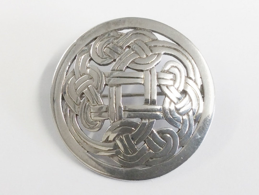 Vintage Ortak Orkney Sterling Silver Scottish Brooch Pin by Malcolm ...