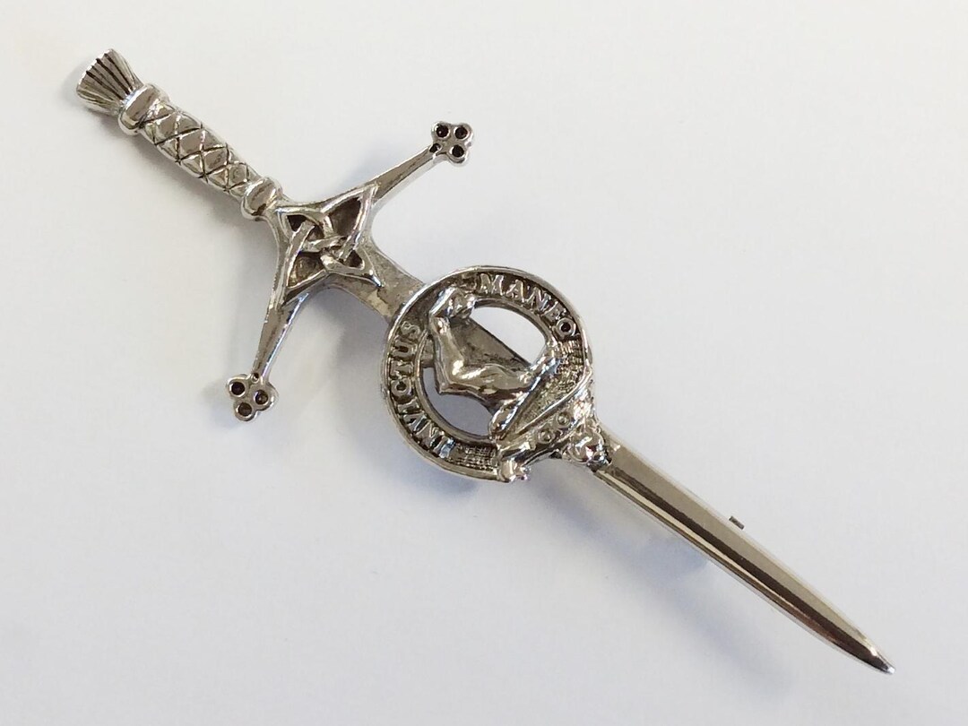 Vintage Invictus Maneo I Remain Unvanquished Armstrong Clan Badge ...