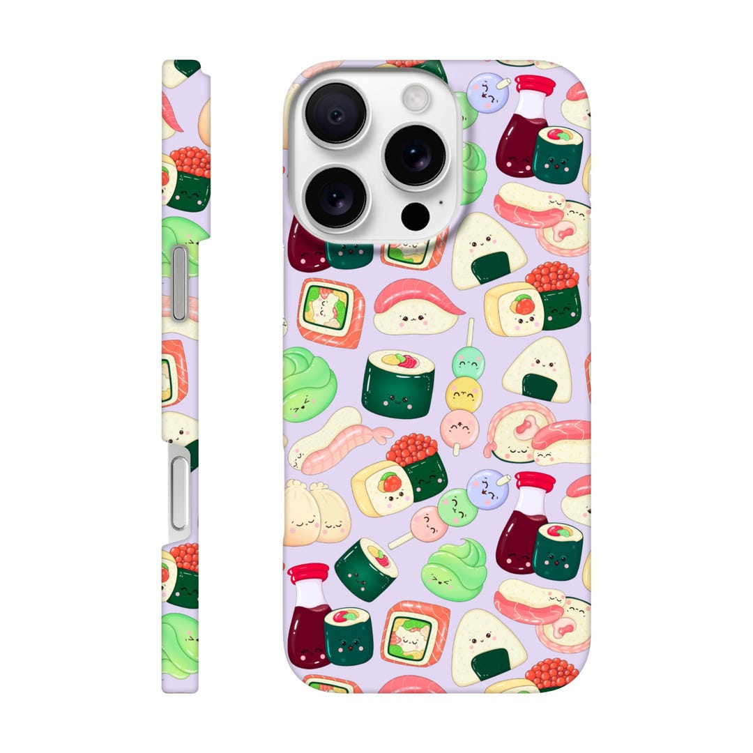 IPhone Cute Kawaii Japanese Sushi Phone Case - Slim & Durable - Gift ...
