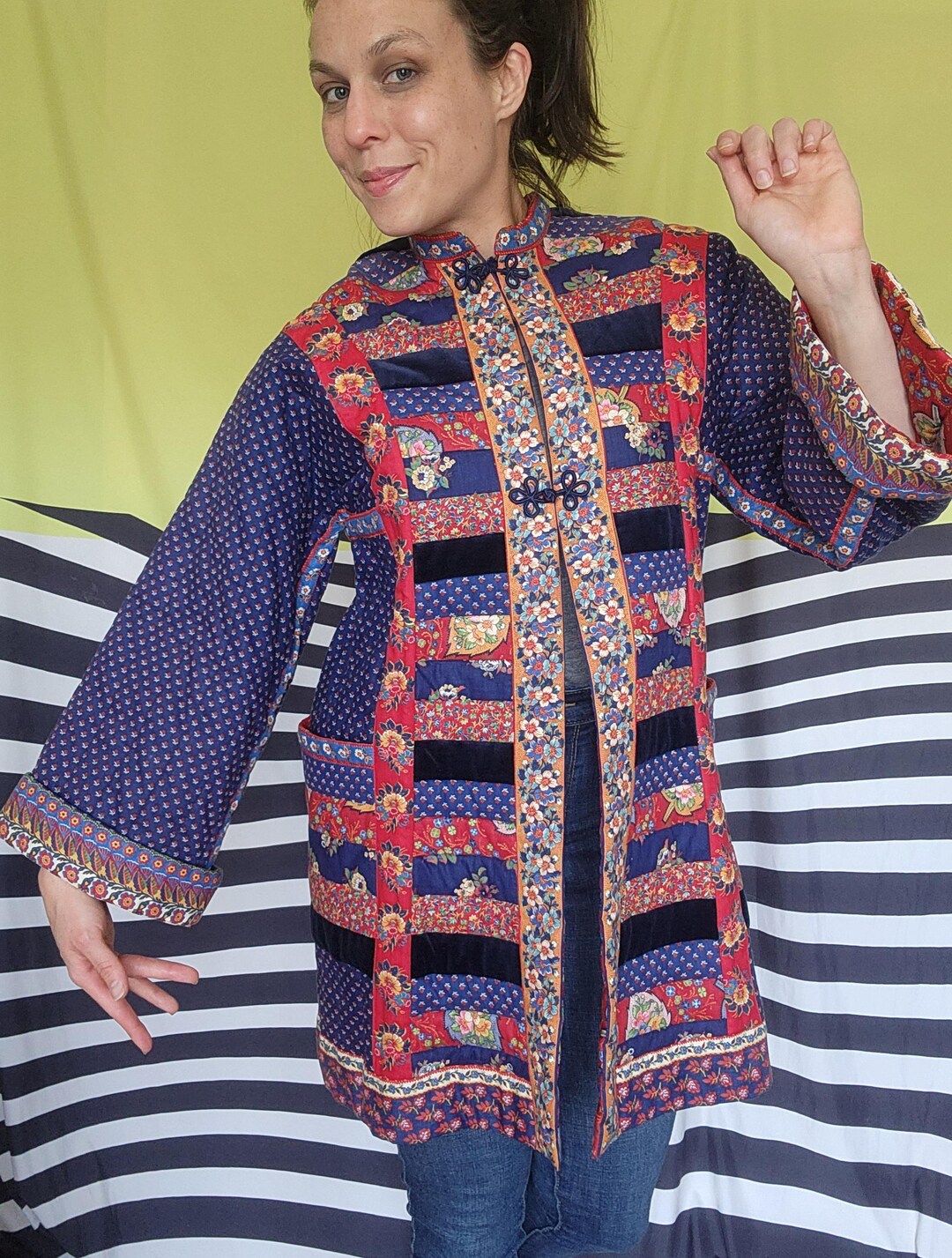 Suttles and Seawinds Primary Color Quilted Jacket - Etsy