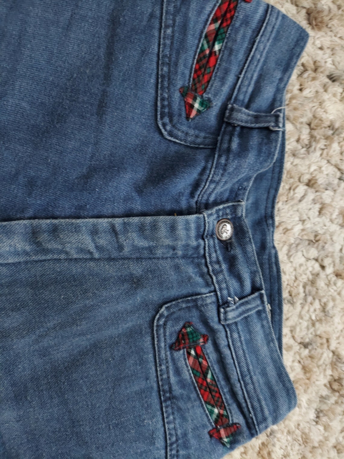 70's High Waisted Dream Flares With Arrow Pockets by Arpeja - Etsy