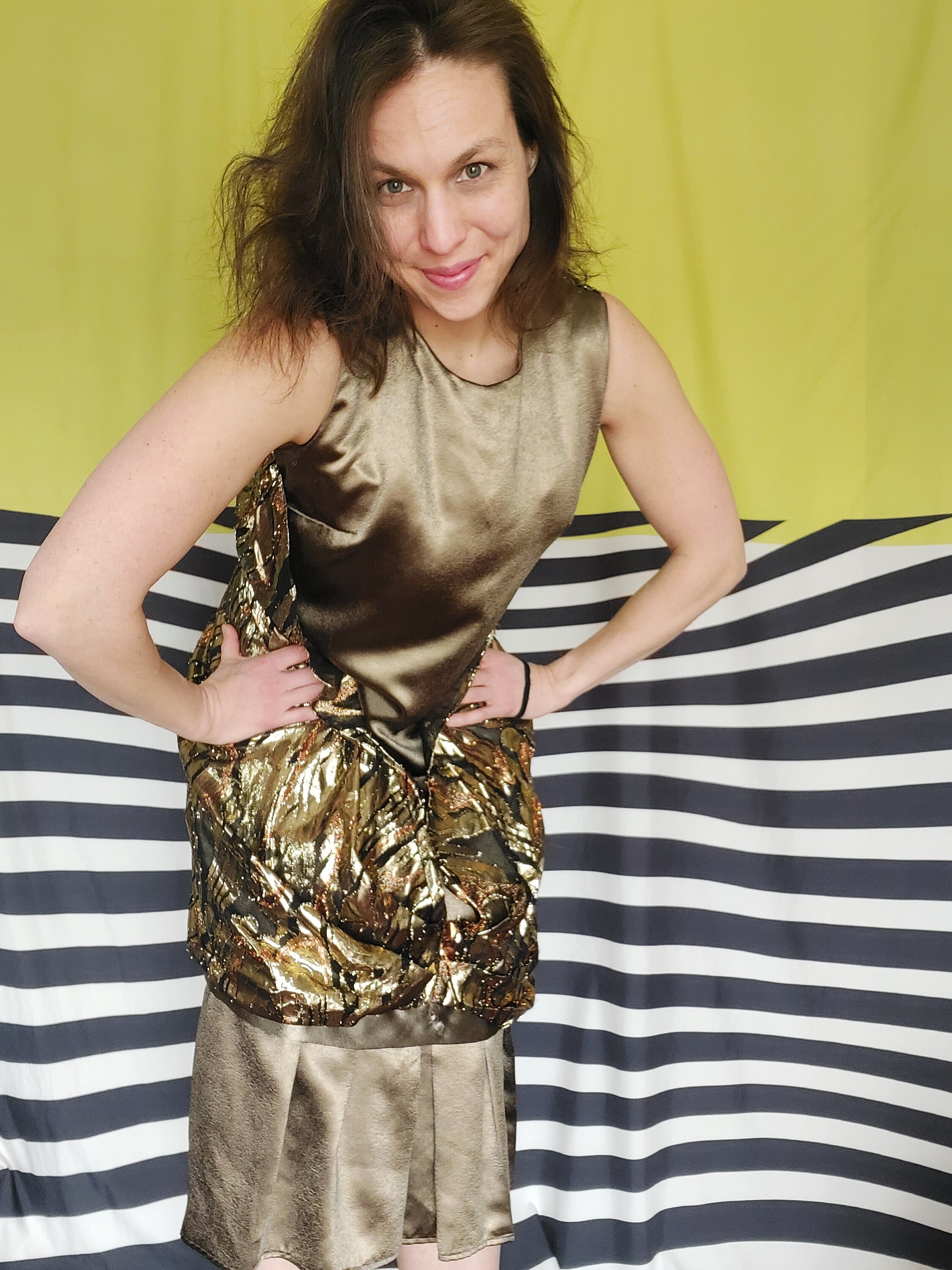80's Does 20's Bronze Black Gold Drop Waist Cocktail Dress - Etsy