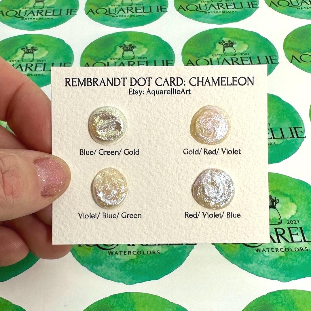 Rembrandt Watercolor Dot Cards, Color Shifting Embellishment Paint ...