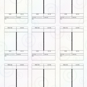 Digital: Blank Watercolor Swatch Card Template for Watercolor Paints ...
