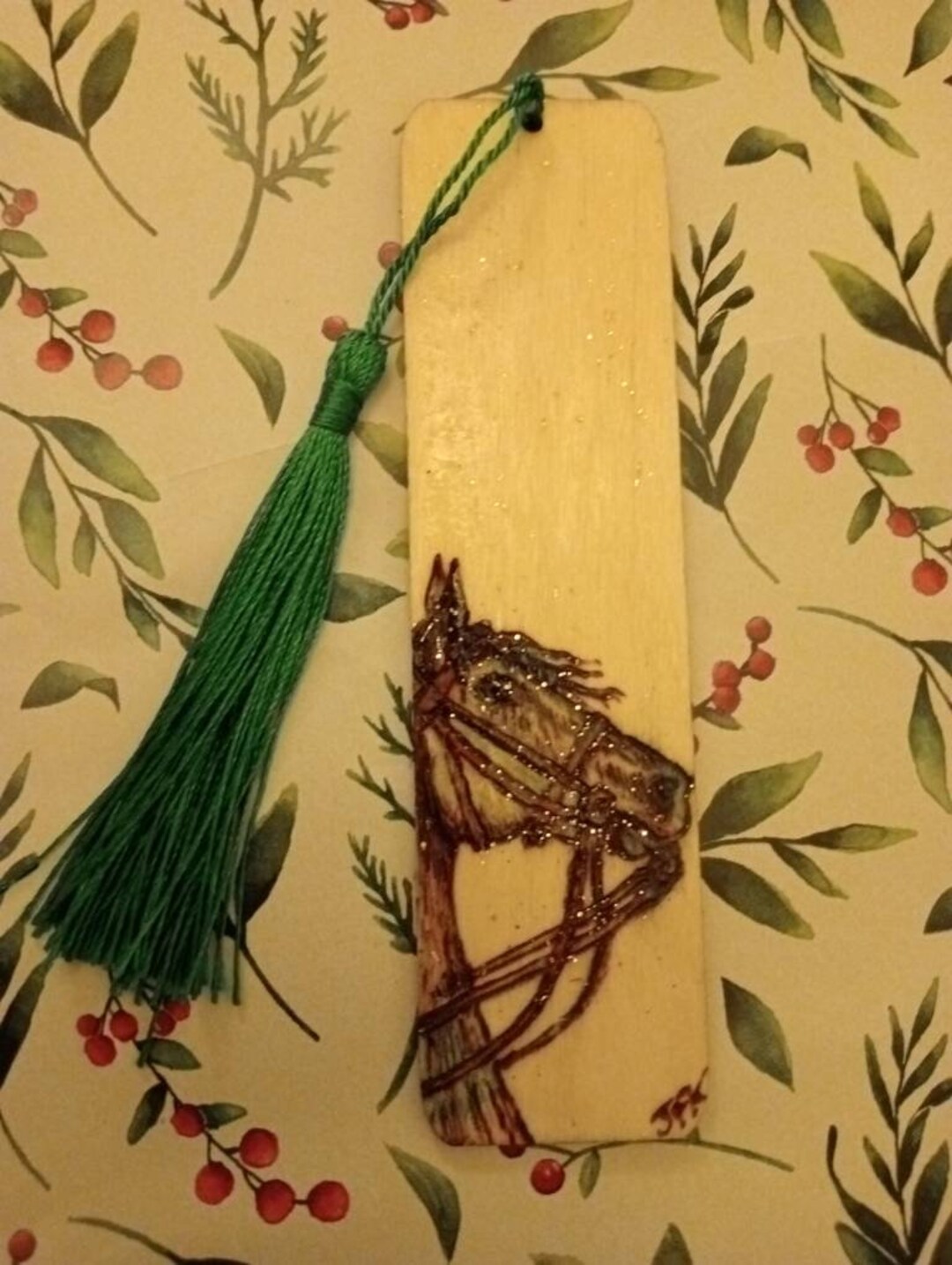 Horse Head Pony Hack. Pyrography Original Bookmark Equestrian - Etsy