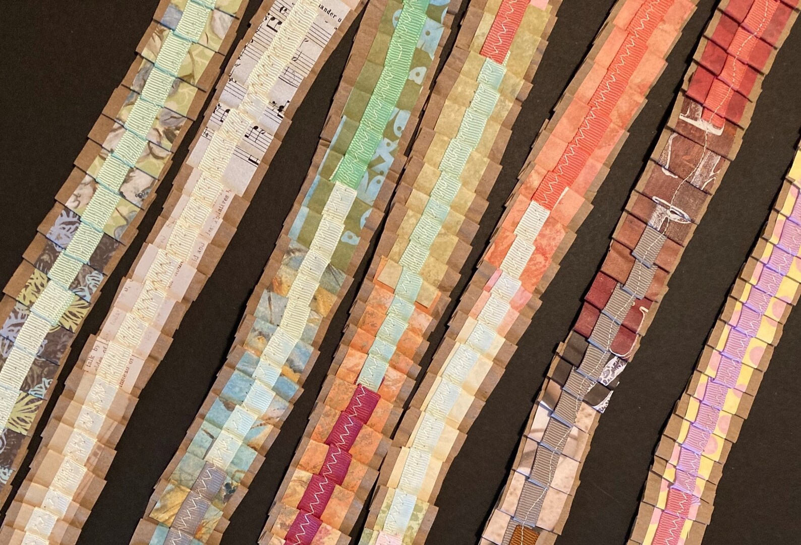 Paper Ruffle Rolls, Junk Journal Belly Bands, Embellishments - Etsy