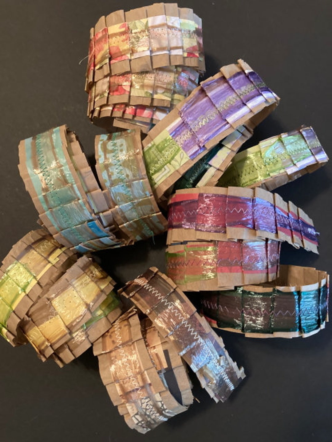 Paper Ruffle Rolls for Junk Journals, Mixed Media Ruffles, Handmade ...