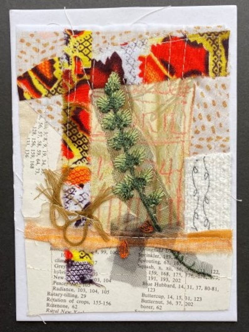 Handmade Home Decor, Textile Wall Art Collage, Fabric Art - Etsy