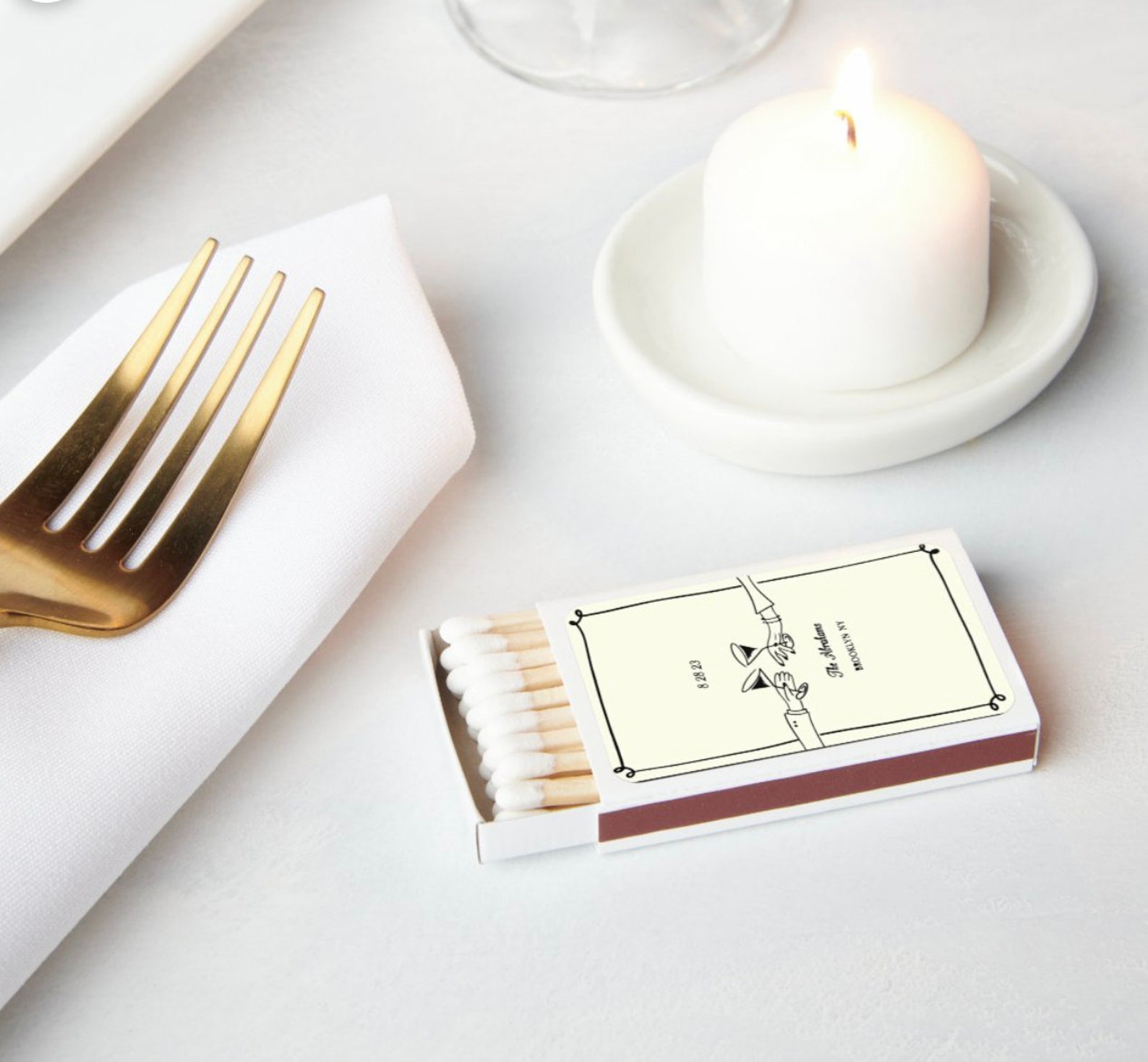 Custom Matchbox Design Label Only Personalized Matches for Weddings ...