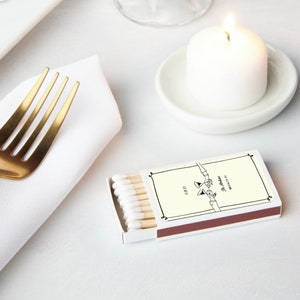 Custom Matchbox Design - Label Only! Personalized Matches for Weddings ...