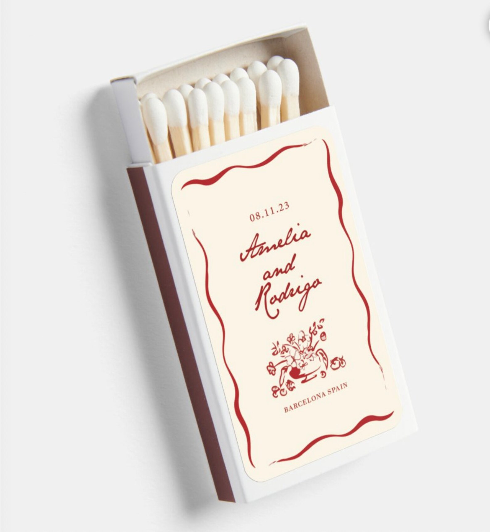 Custom Matchbox Design - Label Only! Personalized Matches for Weddings ...
