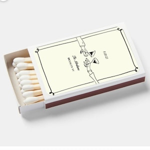 Custom Matchbox Design - Label Only! Personalized Matches for Weddings ...