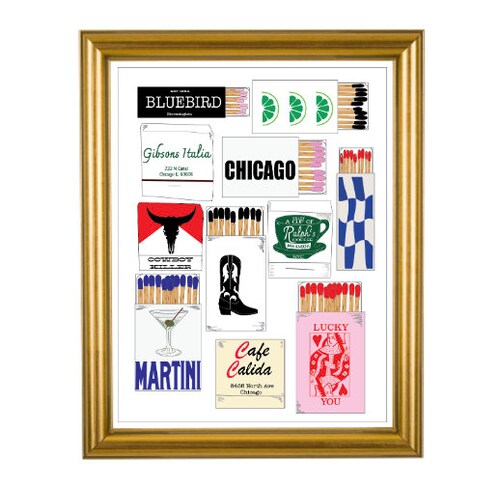 Personal Customized Digital Print Wall Art Matchbook - Etsy