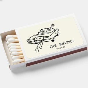 Custom Matchbox Design Label Only Personalized Matches for Weddings ...