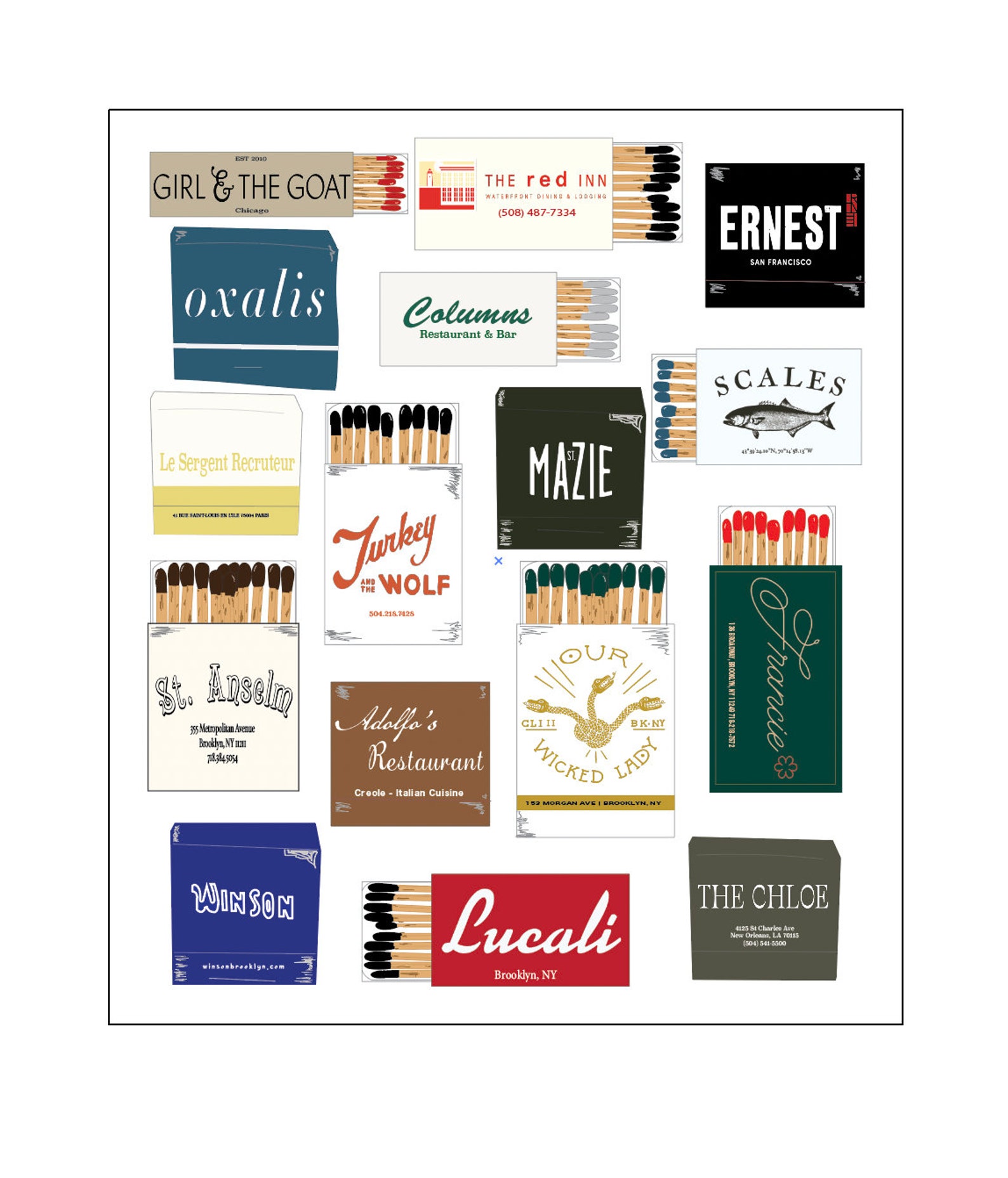 Personalized Matchbook Digital Print 16 - Etsy