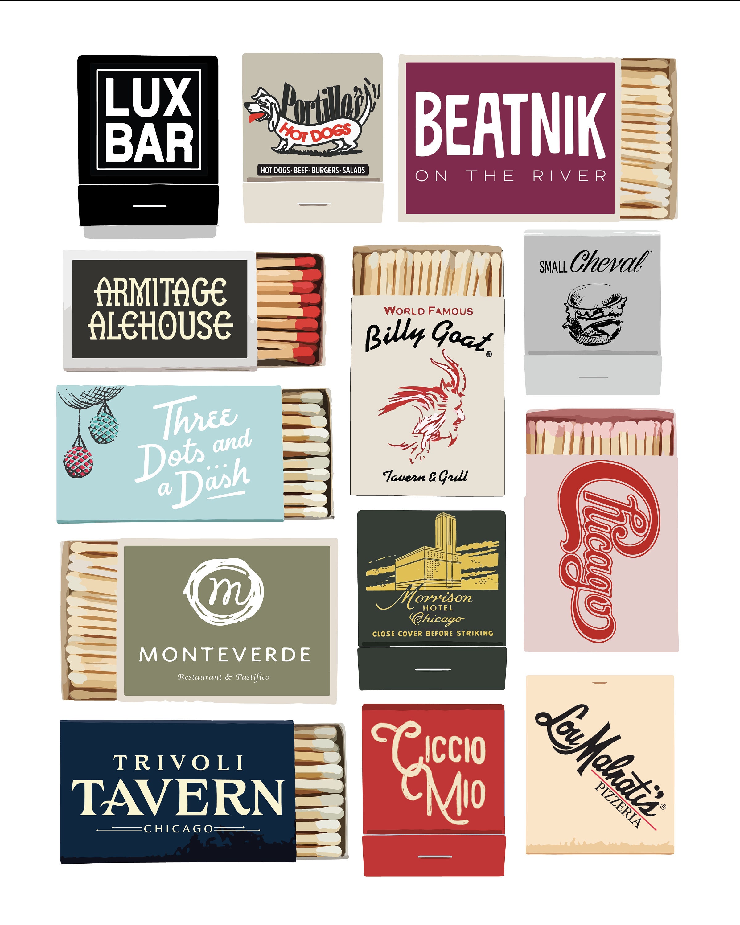 Realistic Personalized Matchbook Digital Print 13 or Less - Etsy