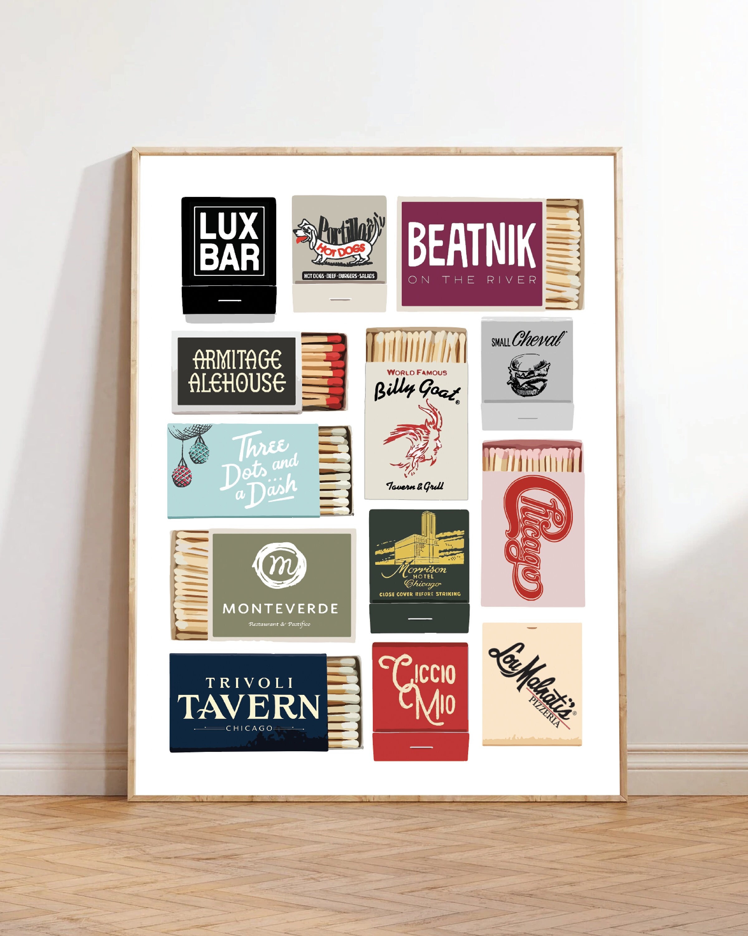 Realistic Personalized Matchbook Digital Print 13 or Less - Etsy