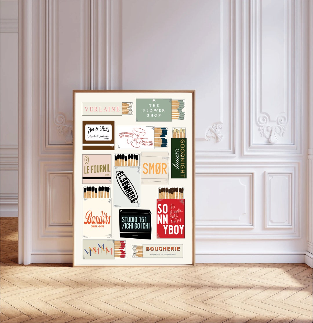 Personalized Matchbook Digital Print (16) - Etsy