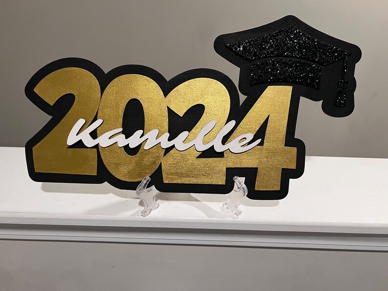 Custom Graduation Wood Sign With Name - Etsy