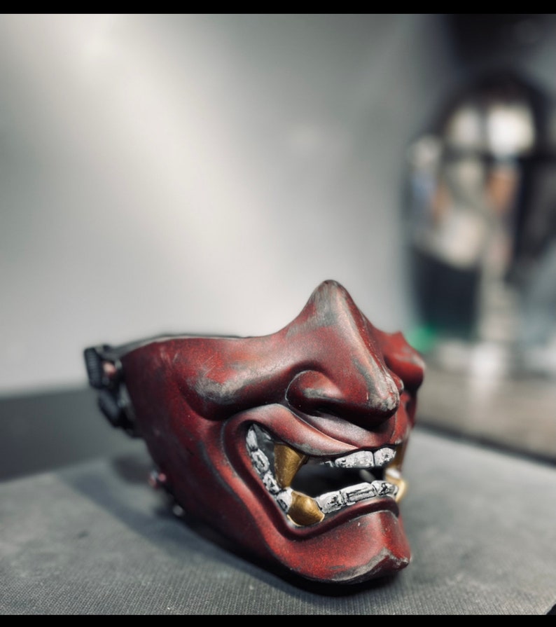 Call of Duty Style Custom Painted Samurai Half Mask. - Etsy
