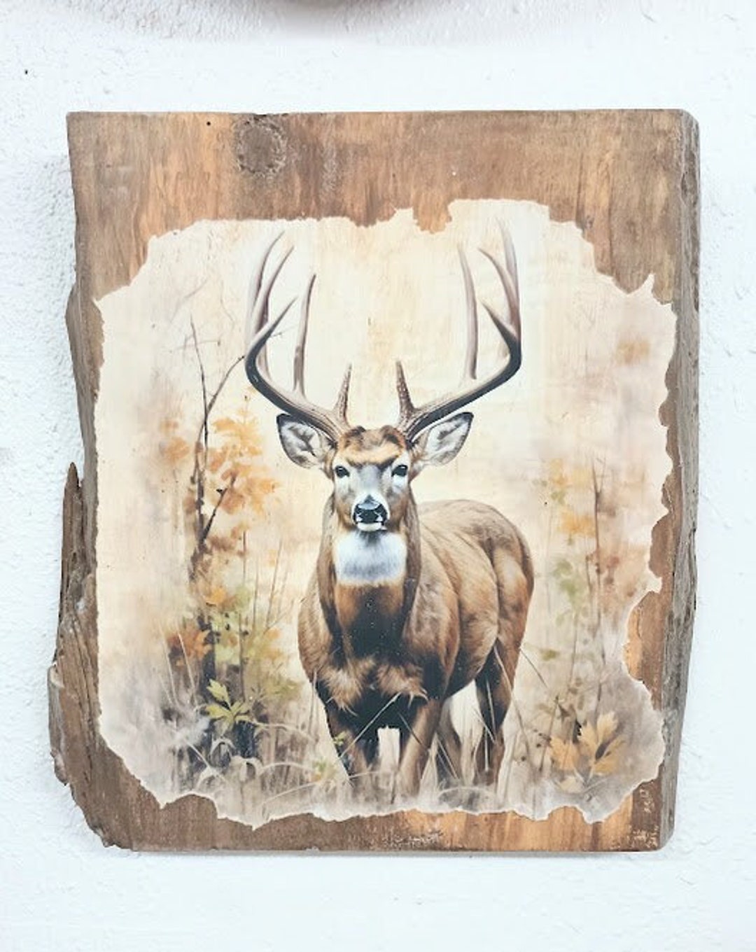 Wood Deer Sign, Deer Hunters, Signs, Cabin Decor,rustic Wood Deer Sign ...