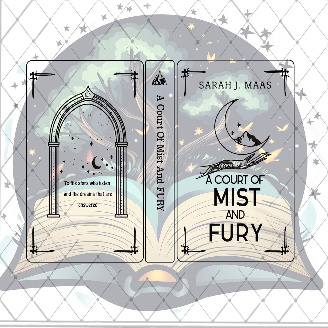 Acotar]bookbinding Cover Design SVG Files, A Court of Mist and Fury ...