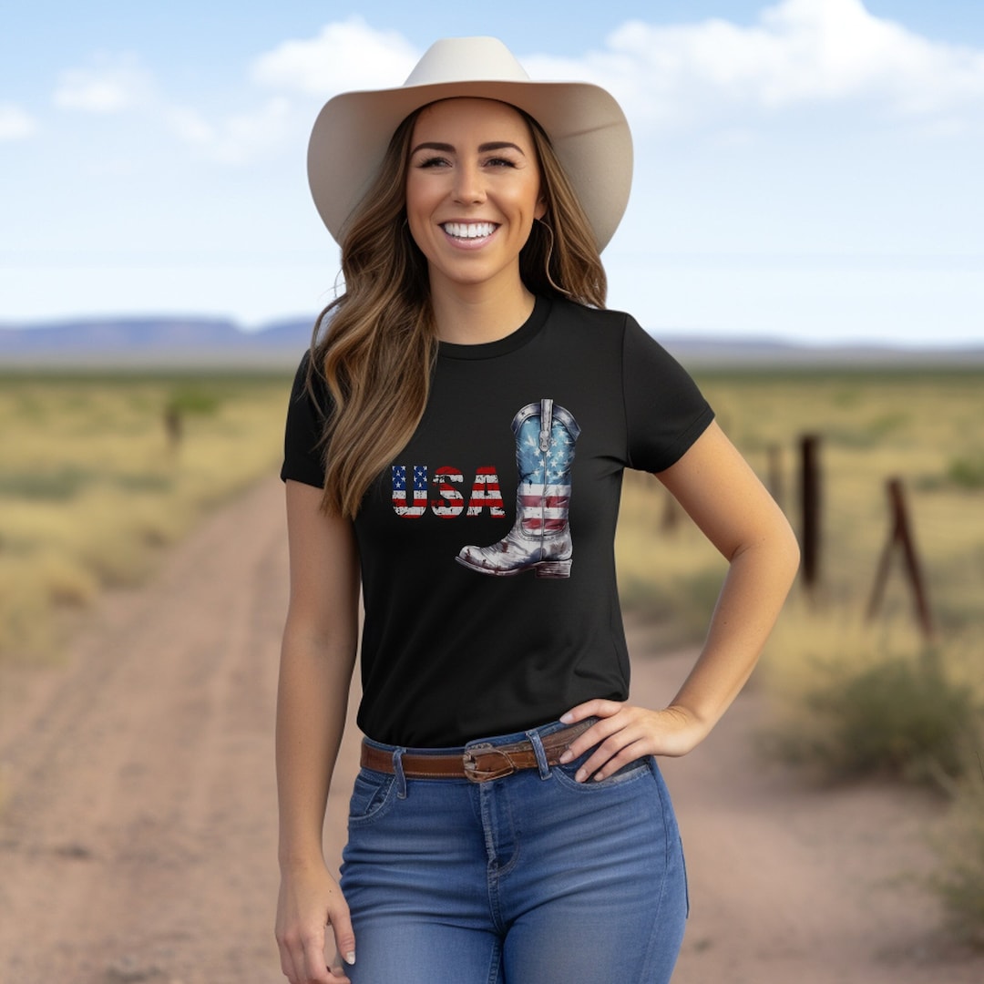 Cowgirl Boots Shirt, Country Concert Tee, Western Graphic Tee for Women ...