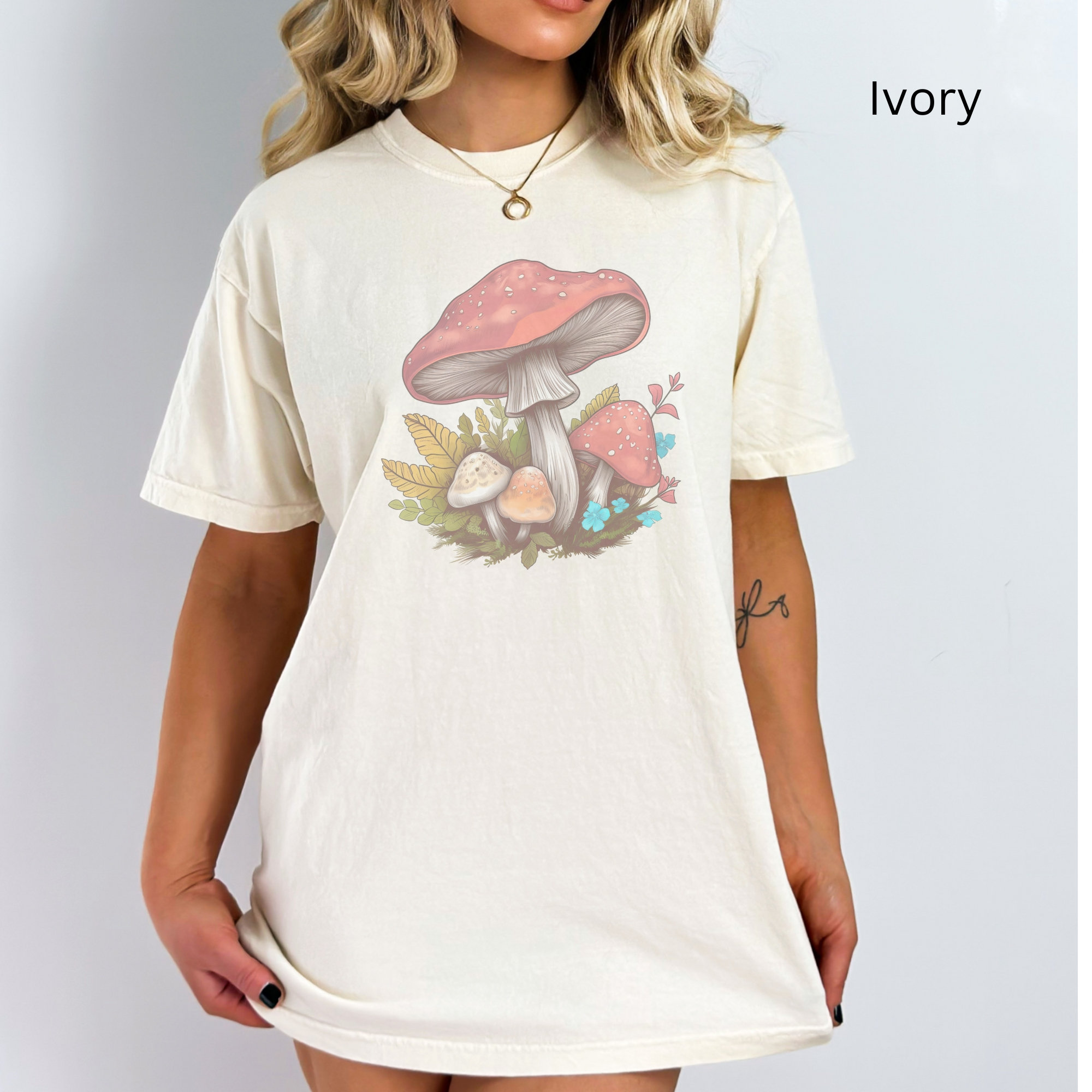 Mushroom Shirt Cottagecore Naturecore Shirt Granola Girl Boho - Etsy